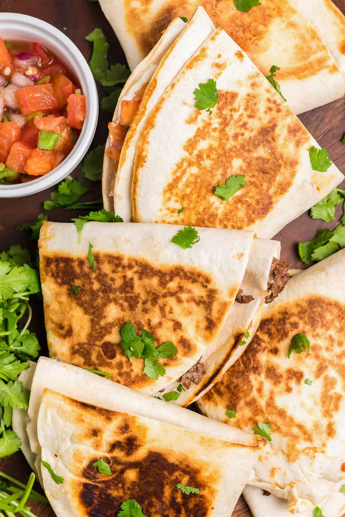 Beef Folded Tortillas Quesadilla Hack (Tik Tok Recipe) - The Cookie Rookie®