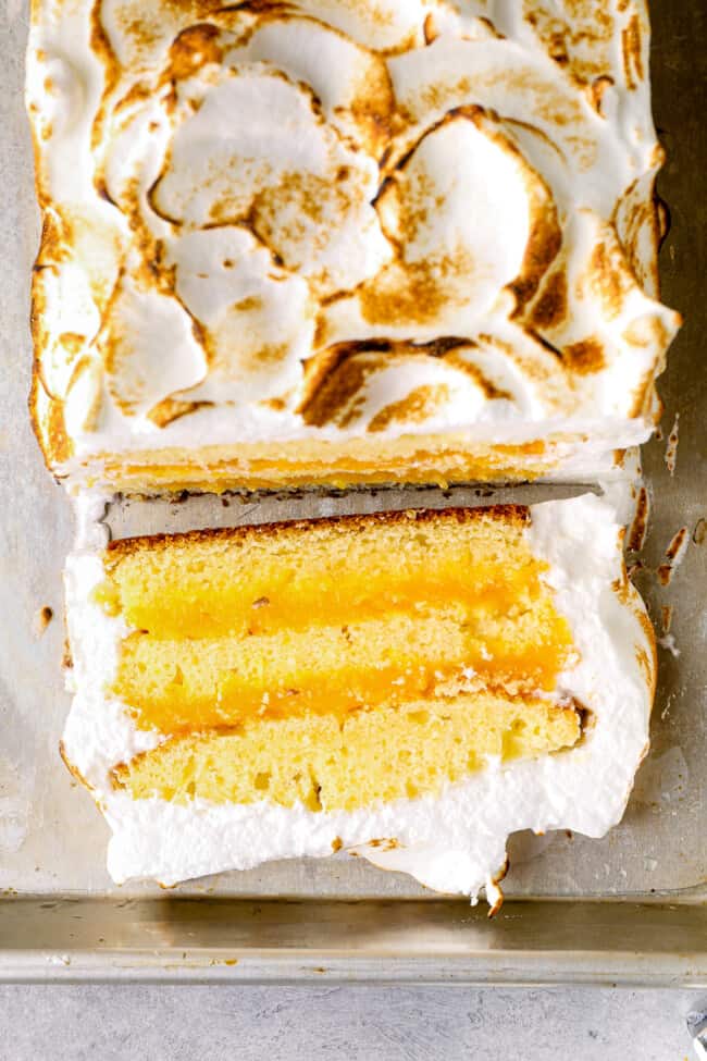 Lemon Meringue Cake Recipe - The Cookie Rookie®