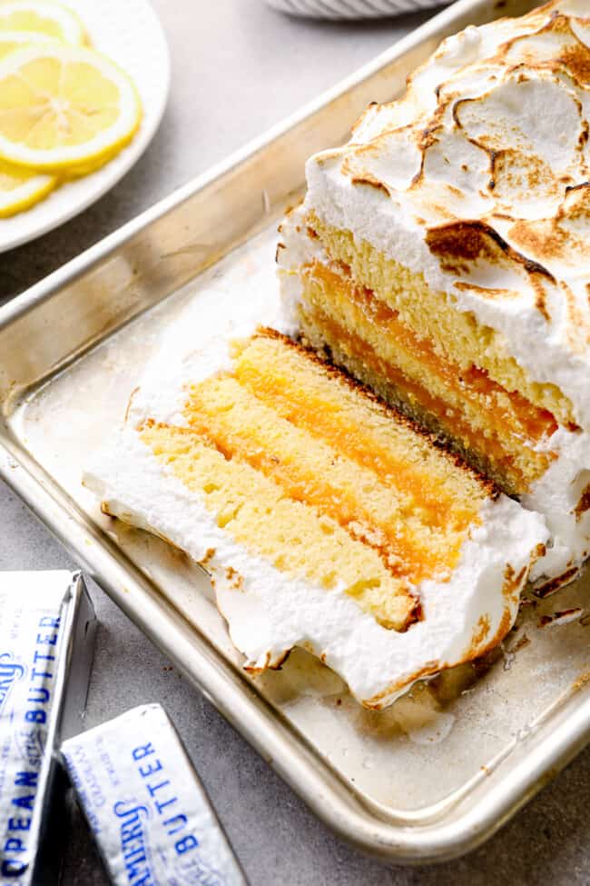 Lemon Meringue Cake Recipe - The Cookie Rookie®