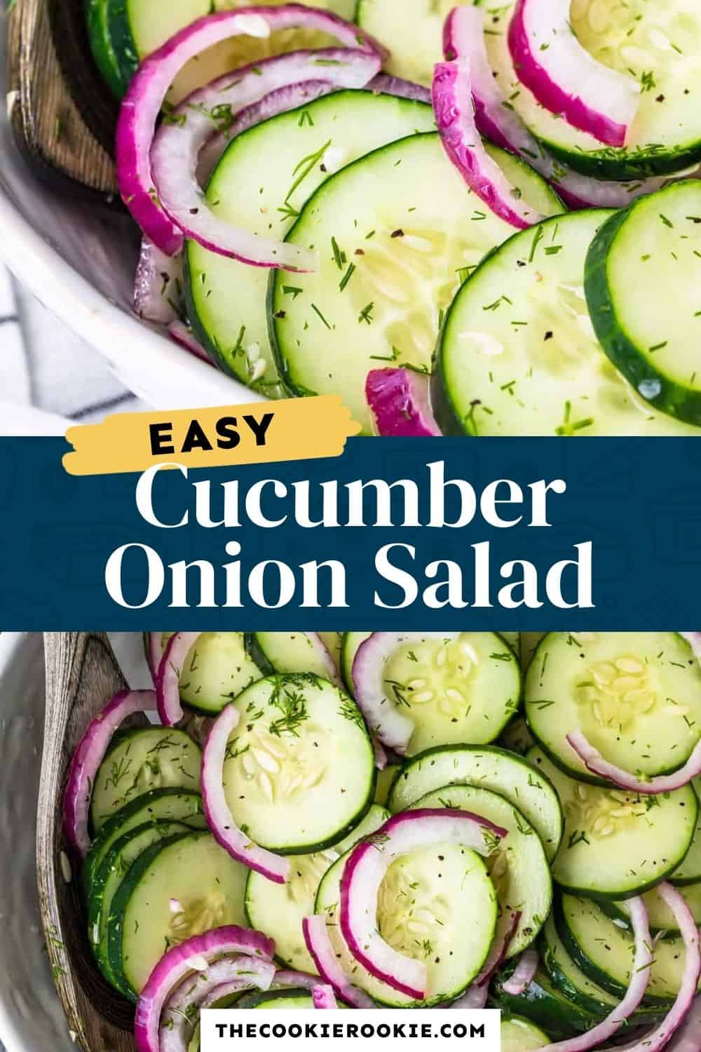 Cucumber Onion Salad Recipe - The Cookie Rookie®