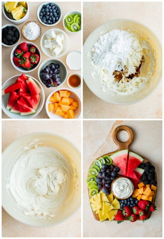 Cream Cheese Fruit Dip (Plus Fruit Board) Recipe - The Cookie Rookie®
