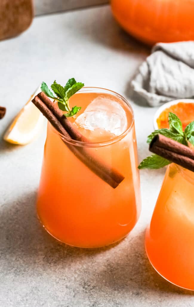 Pumpkin Whiskey Smash Cocktail Recipe - The Cookie Rookie®