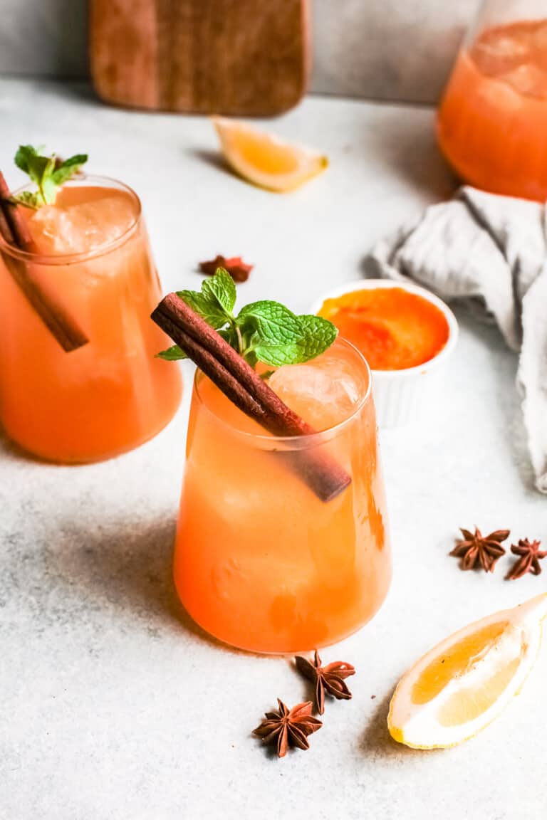 Pumpkin Whiskey Smash Cocktail Recipe - The Cookie Rookie®