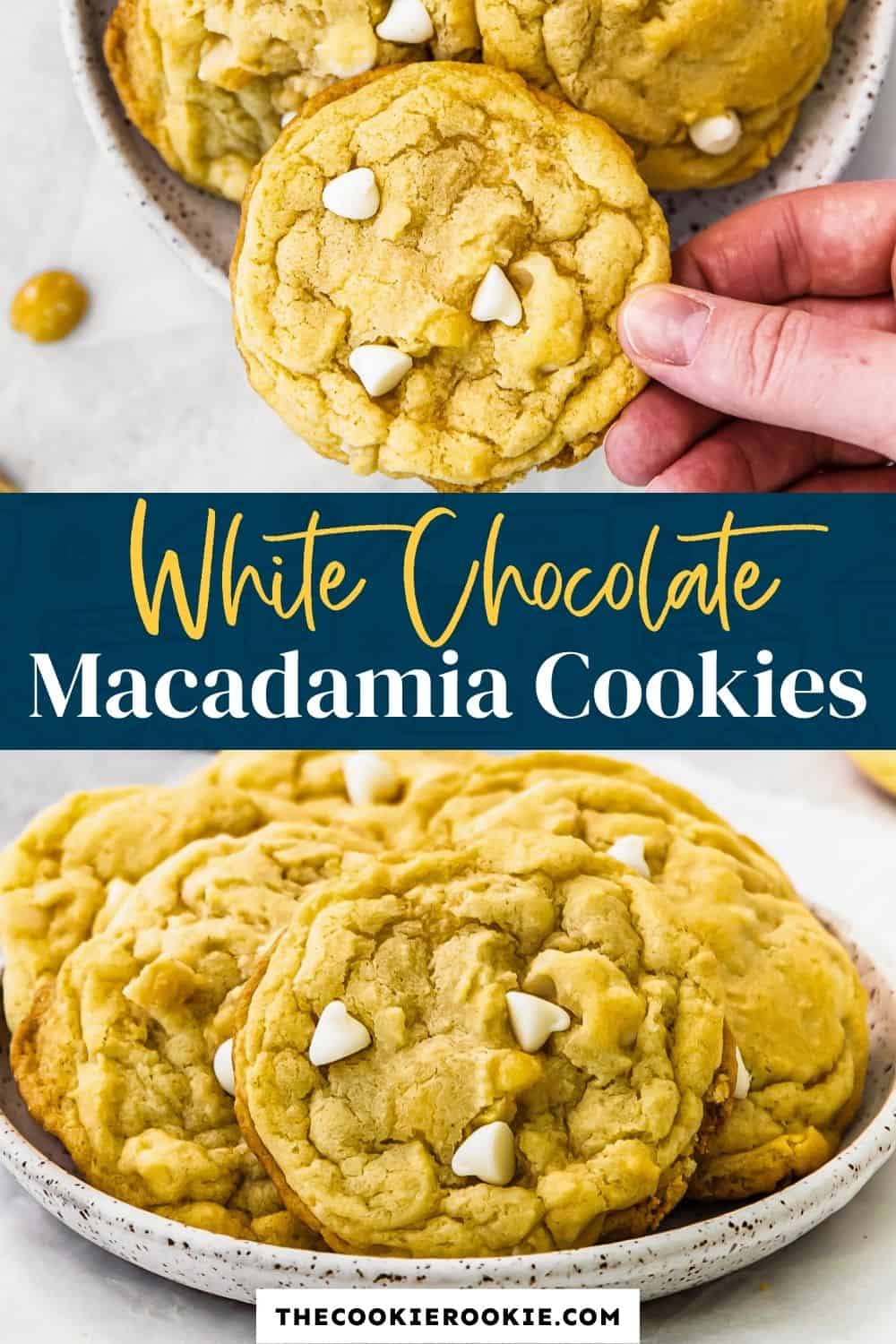 White Chocolate Macadamia Nut Cookies - The Cookie Rookie®