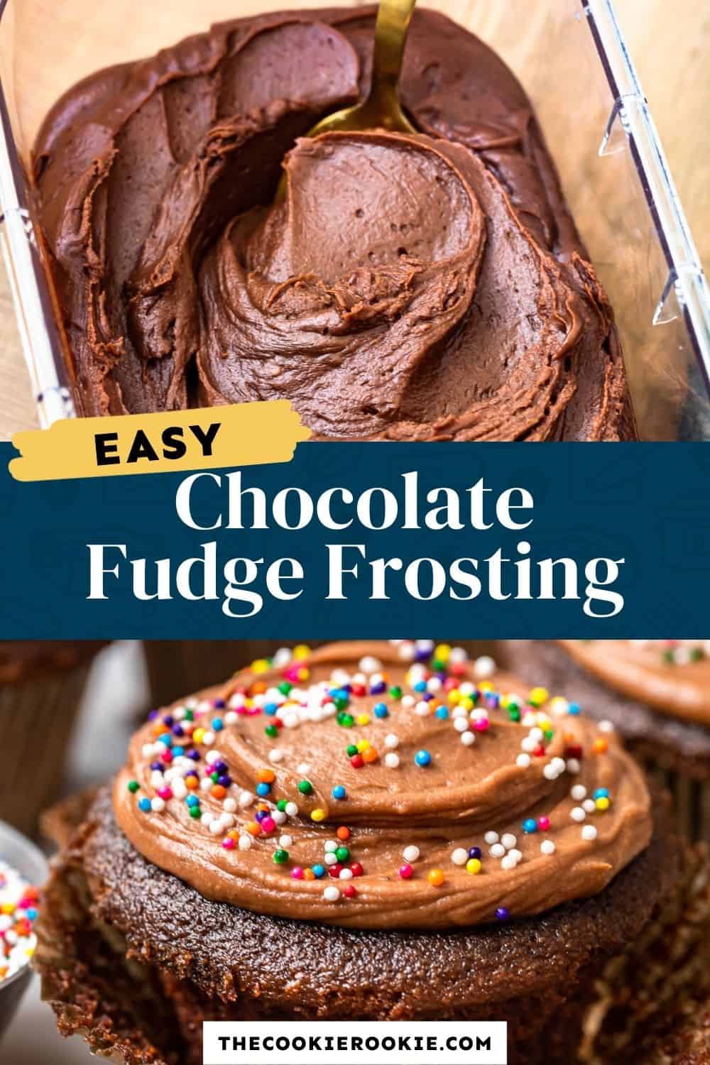 Chocolate Fudge Frosting Recipe - The Cookie Rookie®