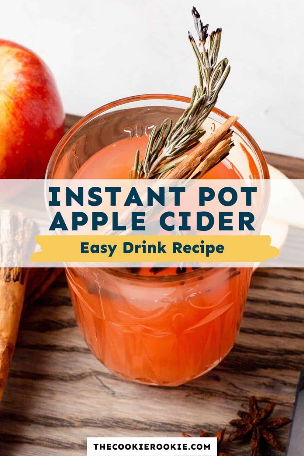 Instant Pot Apple Cider Recipe - The Cookie Rookie®