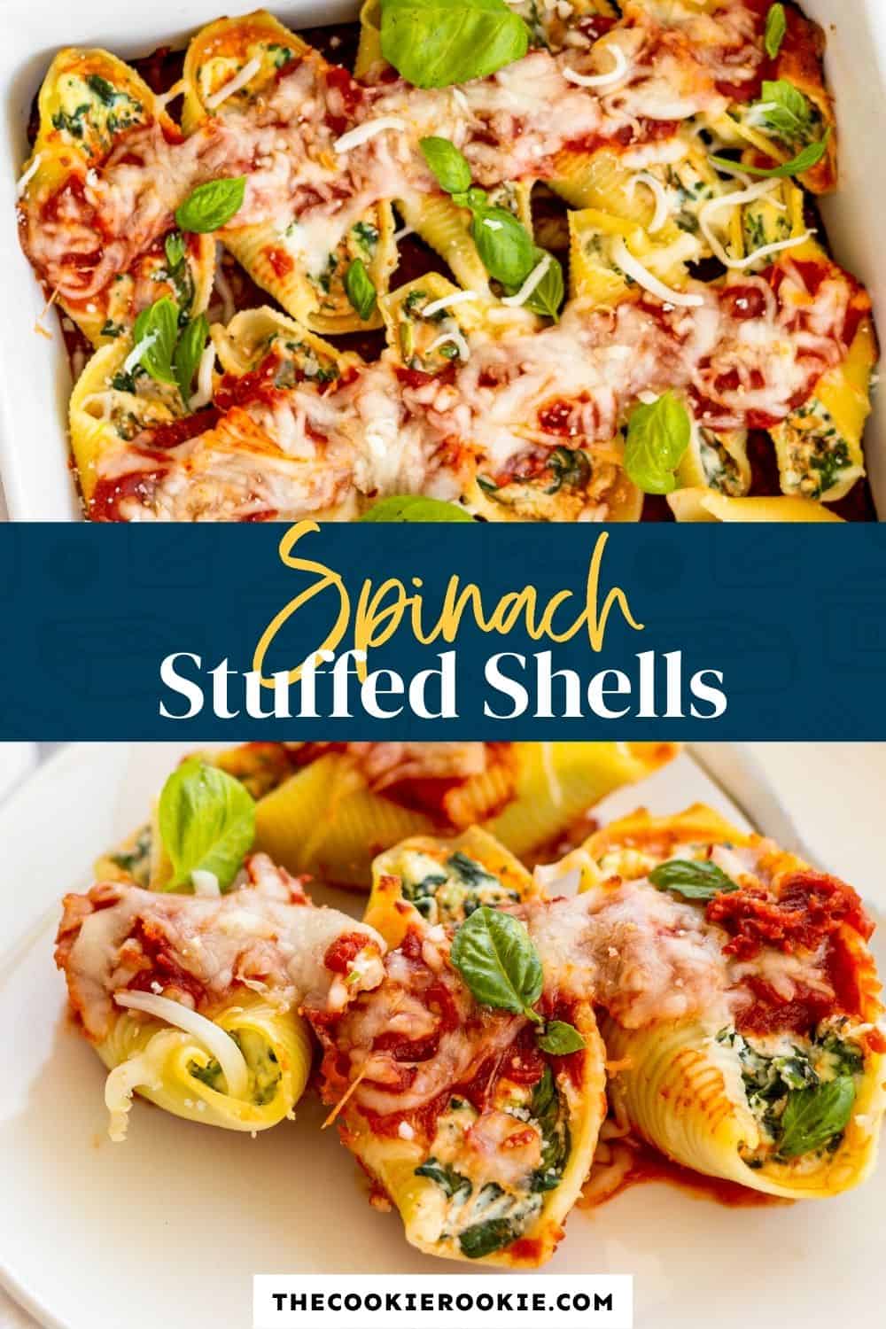 Spinach Stuffed Shells - The Cookie Rookie®
