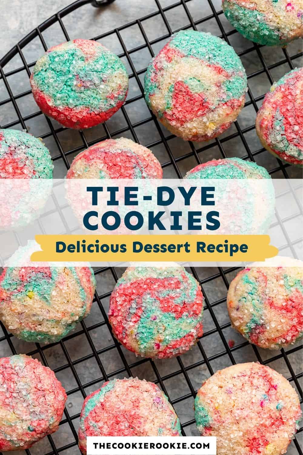 Tie-Dye Cookies (Butter Cookies) Recipe - The Cookie Rookie®