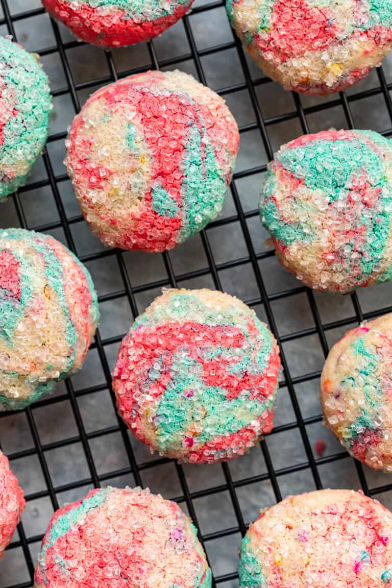 Tie-Dye Cookies (Butter Cookies) Recipe - The Cookie Rookie®