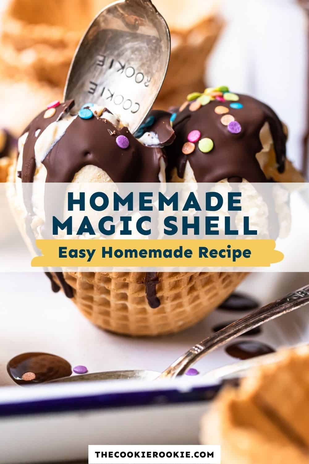 Homemade Magic Shell Recipe - The Cookie Rookie®
