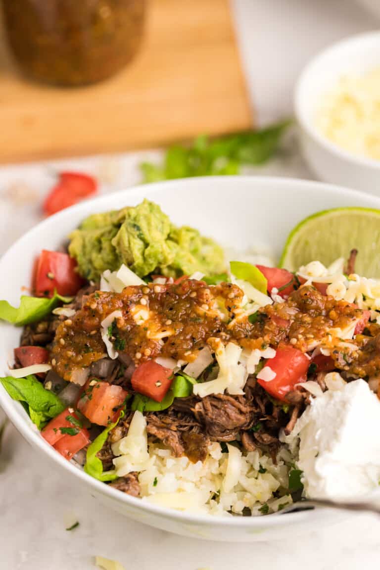 Barbacoa Burrito Bowls Recipe - The Cookie Rookie®