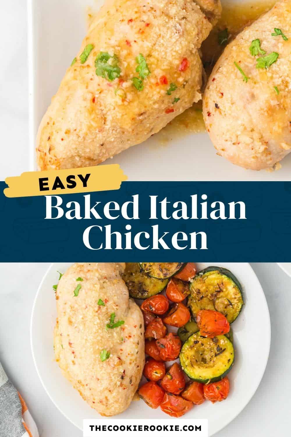 Baked Italian Chicken Recipe - The Cookie Rookie®