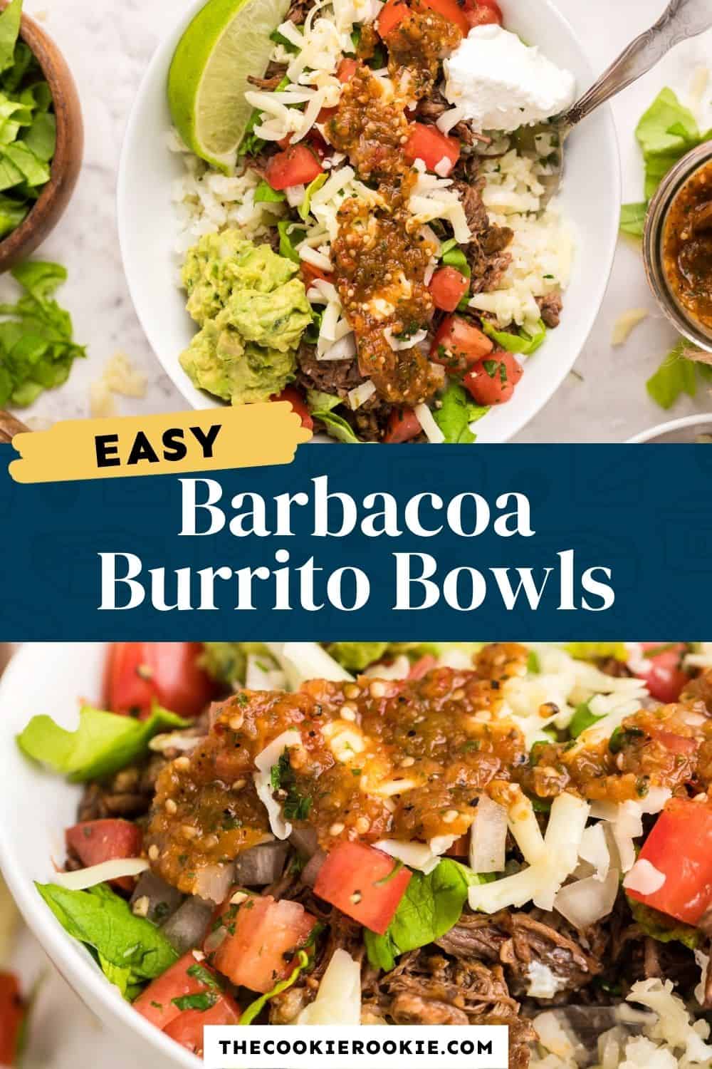 Barbacoa Burrito Bowls Recipe - The Cookie Rookie®