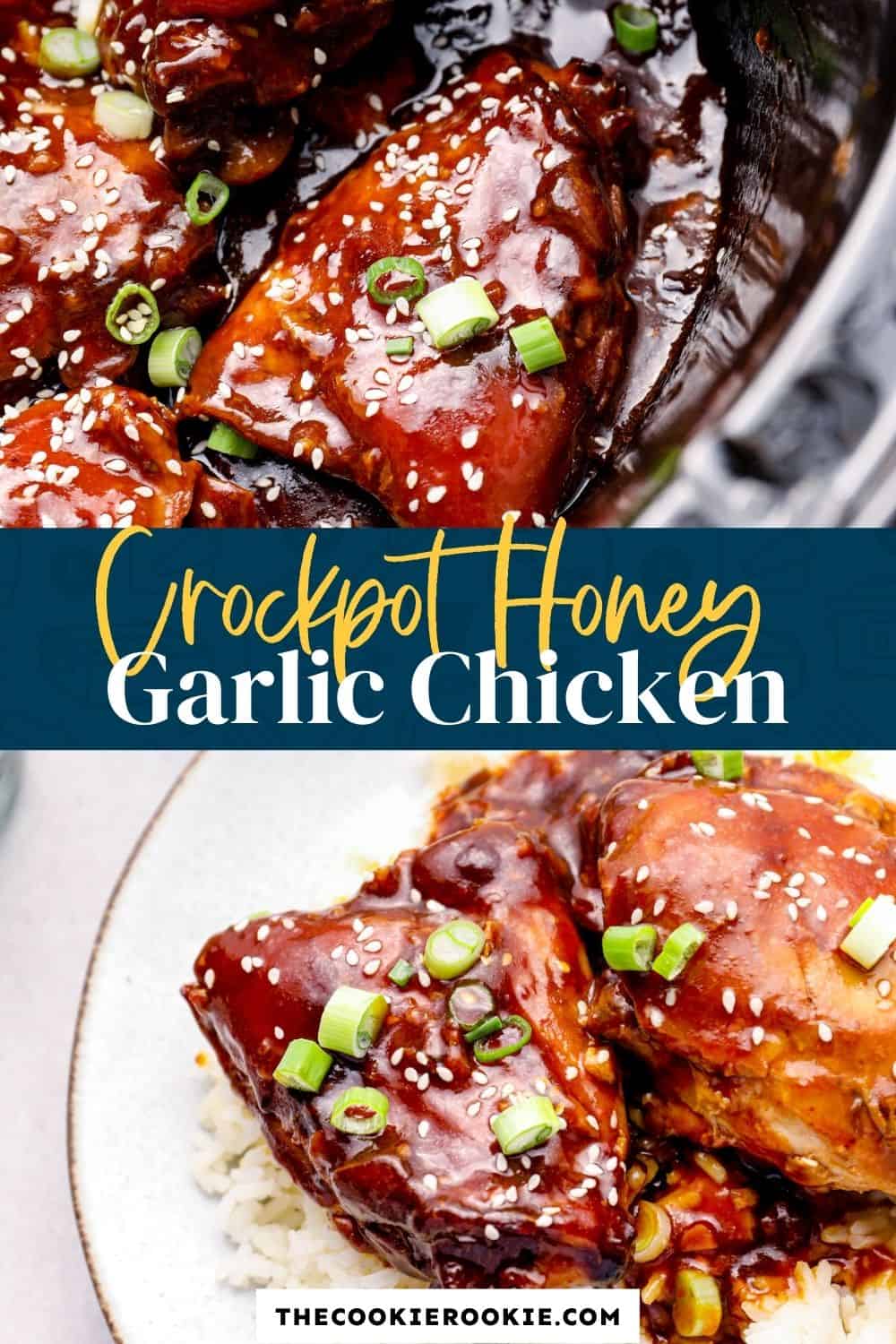 Crockpot Honey Garlic Chicken - The Cookie Rookie®