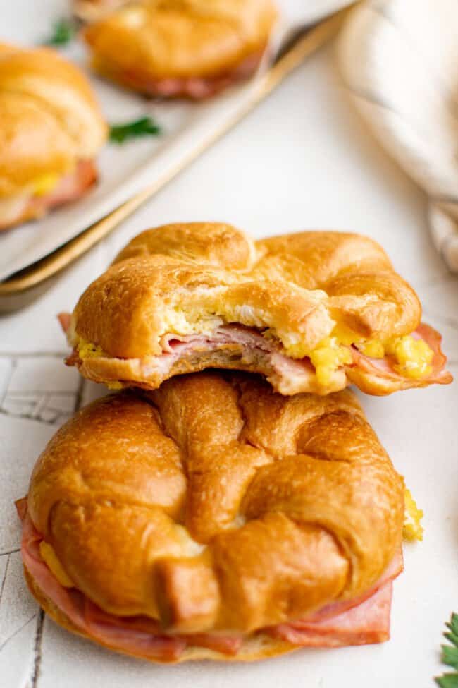 Croissant Breakfast Sandwich Recipe - The Cookie Rookie®