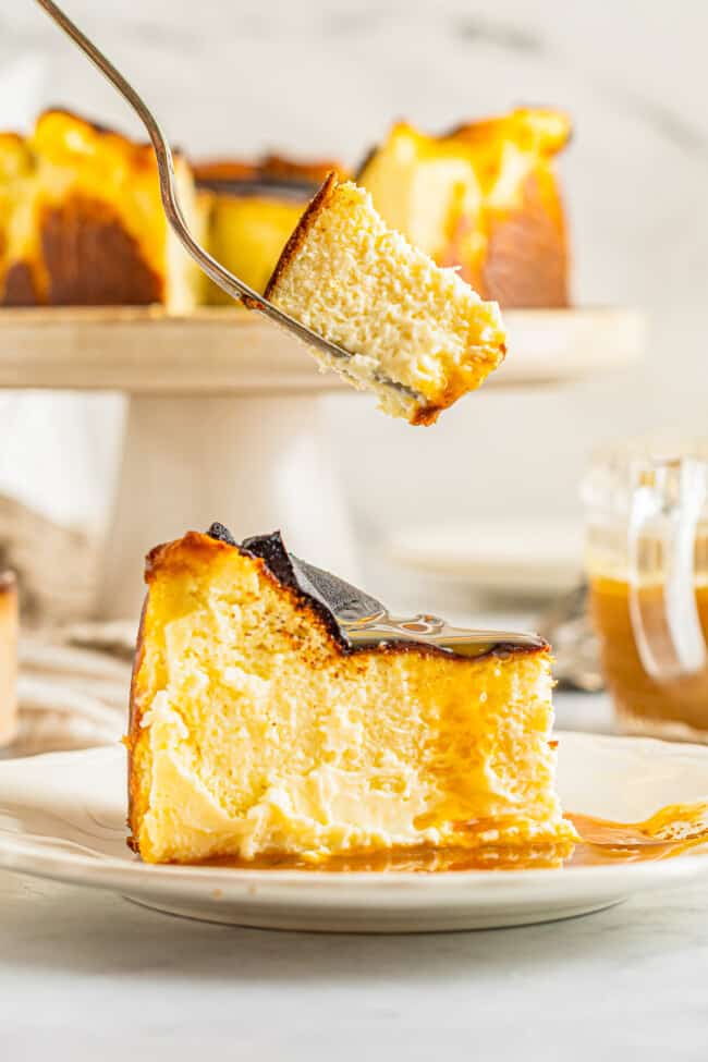 Basque Cheesecake Recipe - The Cookie Rookie®