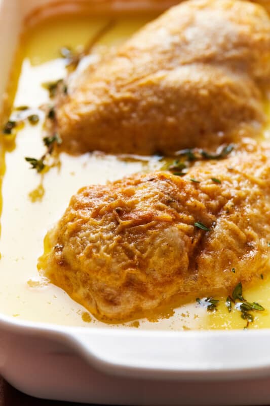 Creamy Butter Baked Chicken Recipe - The Cookie Rookie®