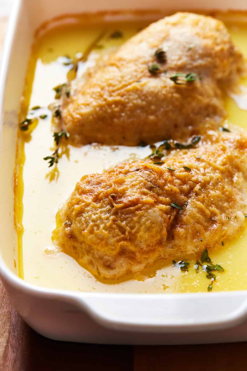 Creamy Butter Baked Chicken Recipe - The Cookie Rookie®