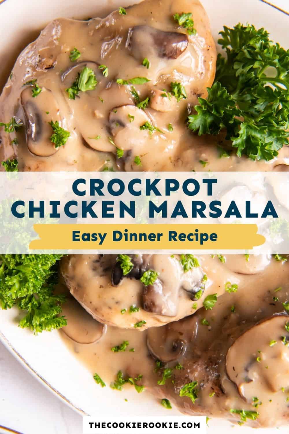 Crockpot Chicken Marsala Recipe - The Cookie Rookie®