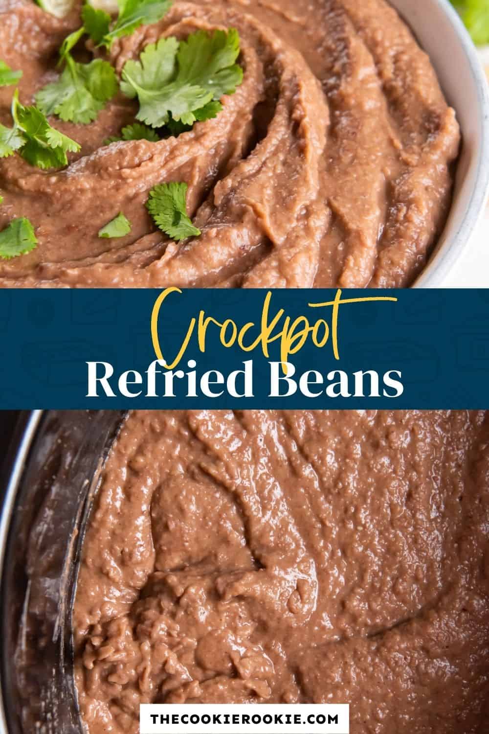 Crockpot Refried Beans - The Cookie Rookie®