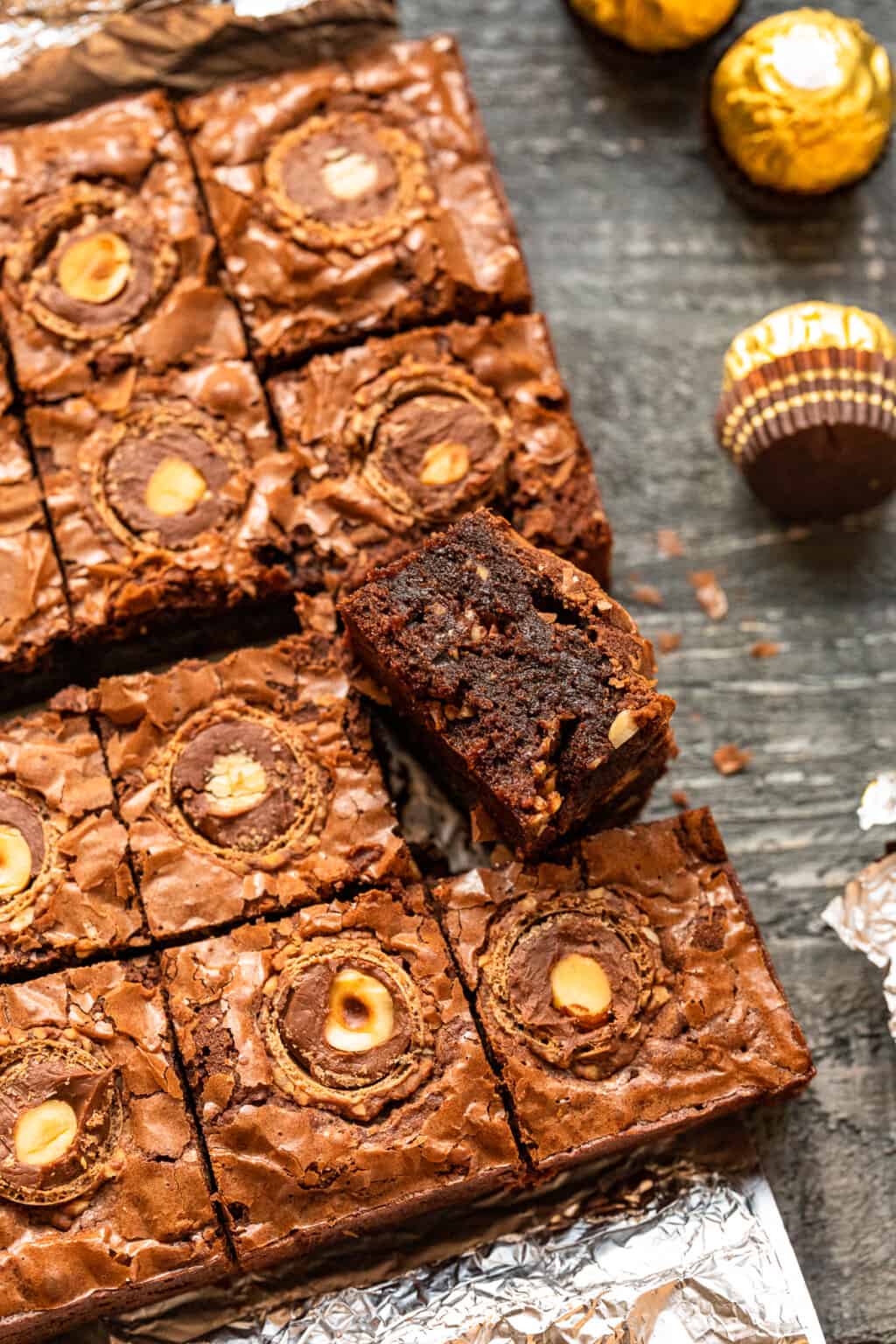 Ferrero Rocher Brownies Recipe - The Cookie Rookie®