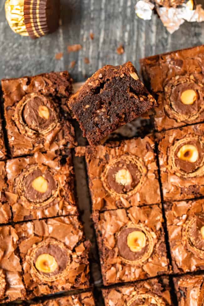 Ferrero Rocher Brownies Recipe - The Cookie Rookie®