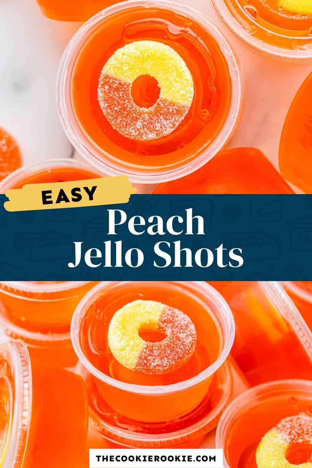 Peach Jello Shots Recipe - The Cookie Rookie®