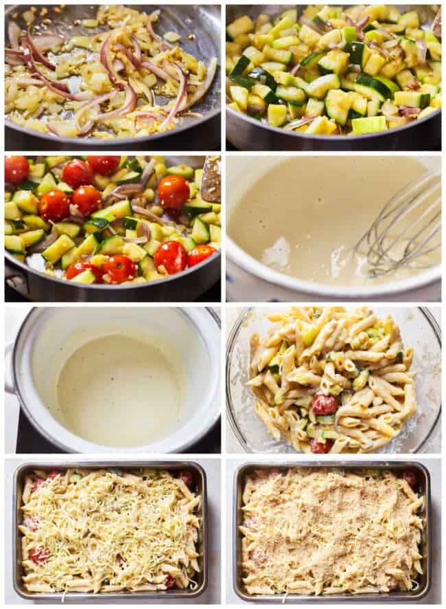 Pasta Primavera with Cream Cheese Alfredo Recipe - The Cookie Rookie®