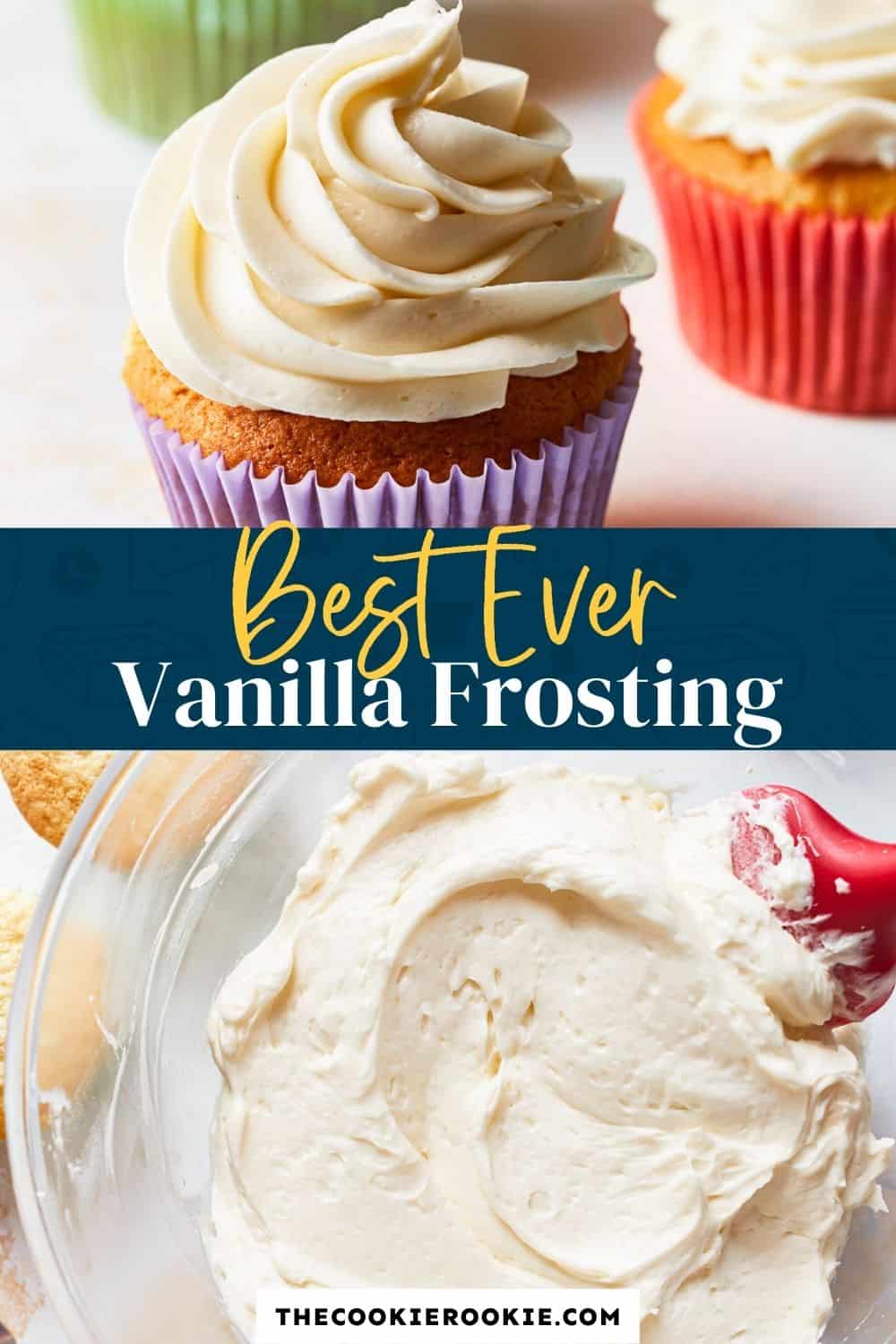 Best Vanilla Frosting Recipe - The Cookie Rookie®