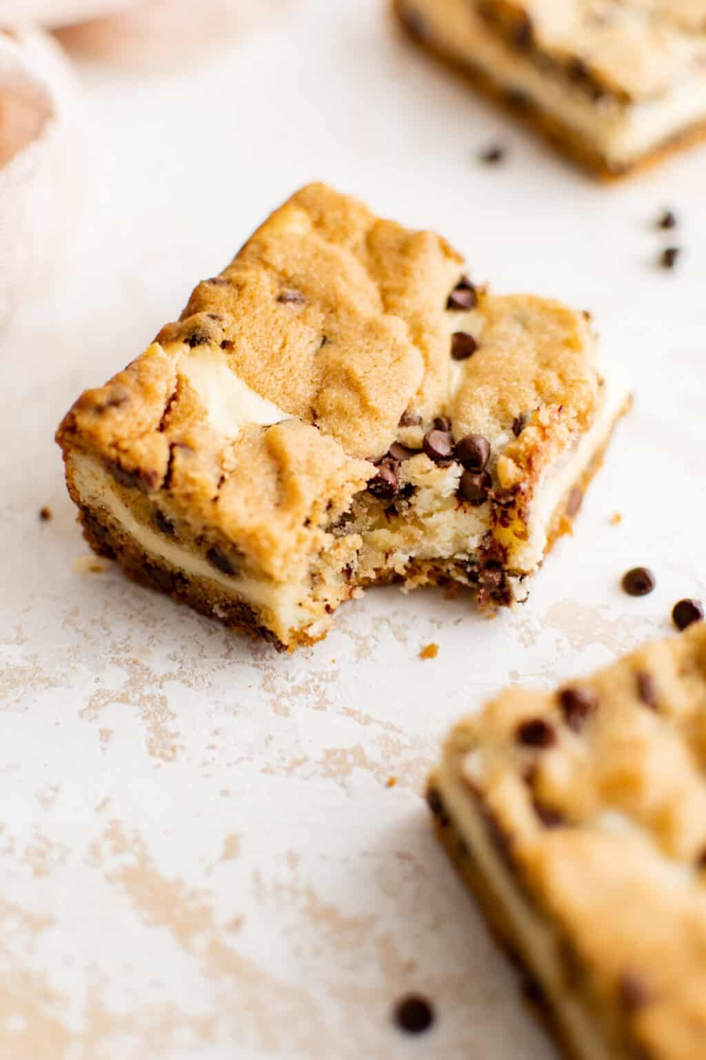 Chocolate Chip Cheesecake Bars Recipe - The Cookie Rookie®