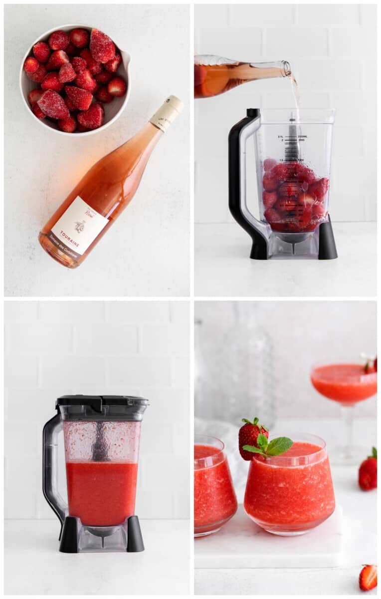 Strawberry Frosé (Frozen Rosé) Recipe - The Cookie Rookie®