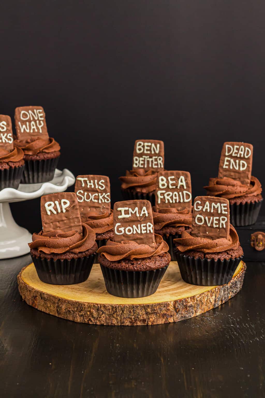 Halloween Graveyard Cupcakes Recipe - The Cookie Rookie®