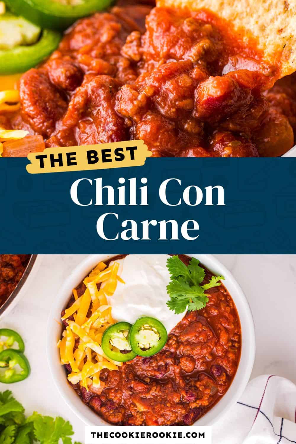Chili con Carne Recipe - The Cookie Rookie®