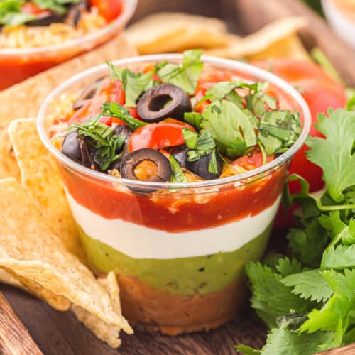 7 Layer Dip Cups Recipe - The Cookie Rookie®