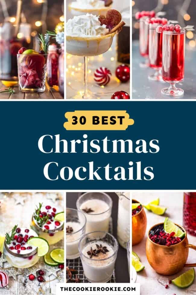 30 Festive Christmas Cocktails - The Cookie Rookie®
