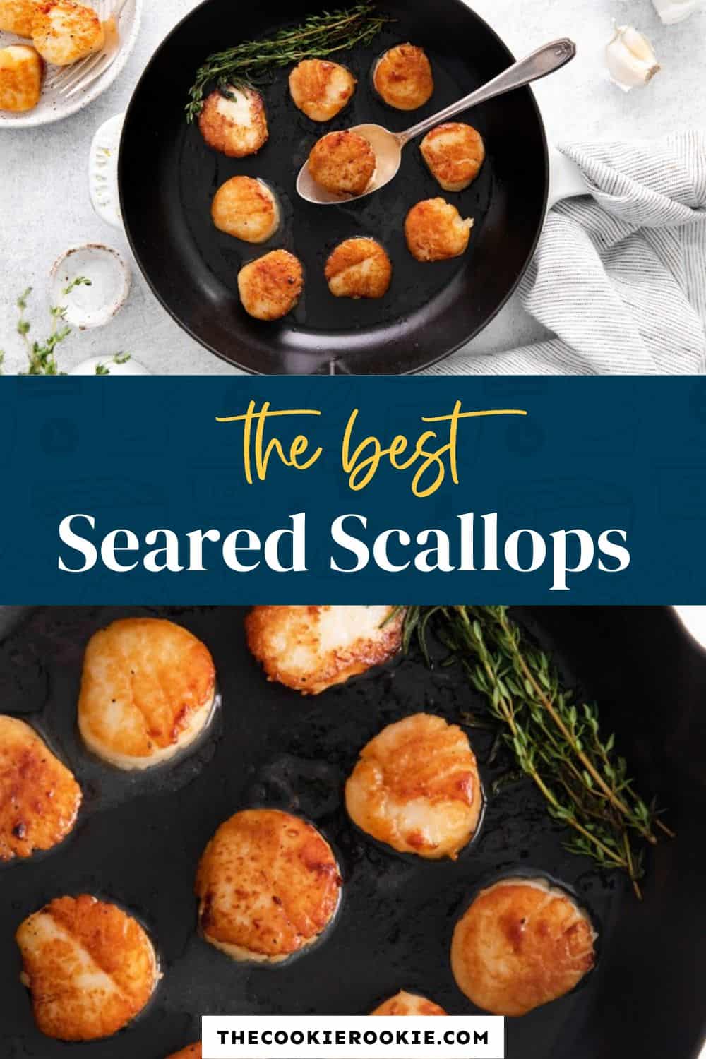 Seared Scallops (How to Sear Scallops) - The Cookie Rookie®
