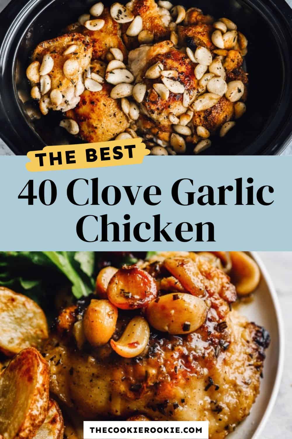 Crockpot 40 Clove Garlic Chicken Recipe - The Cookie Rookie®