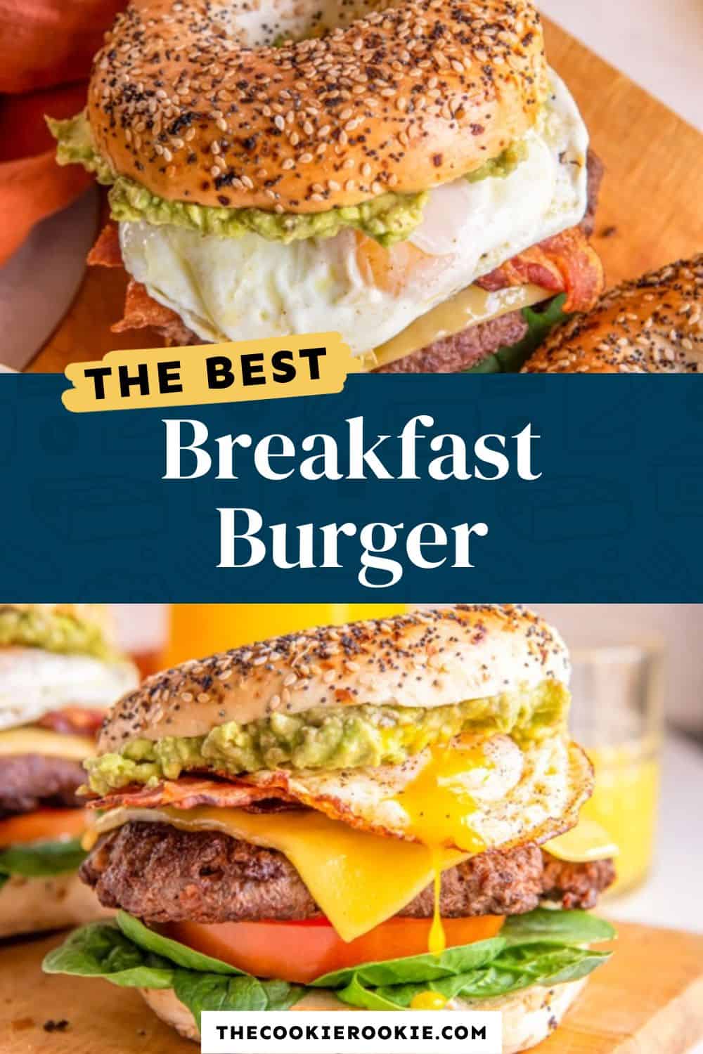 Breakfast Burger Recipe - The Cookie Rookie®