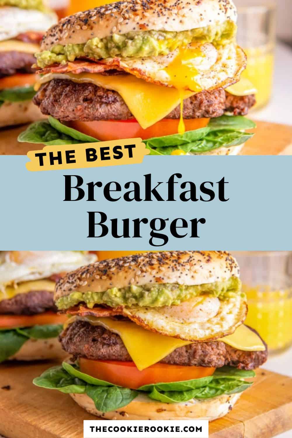 Breakfast Burger Recipe - The Cookie Rookie®