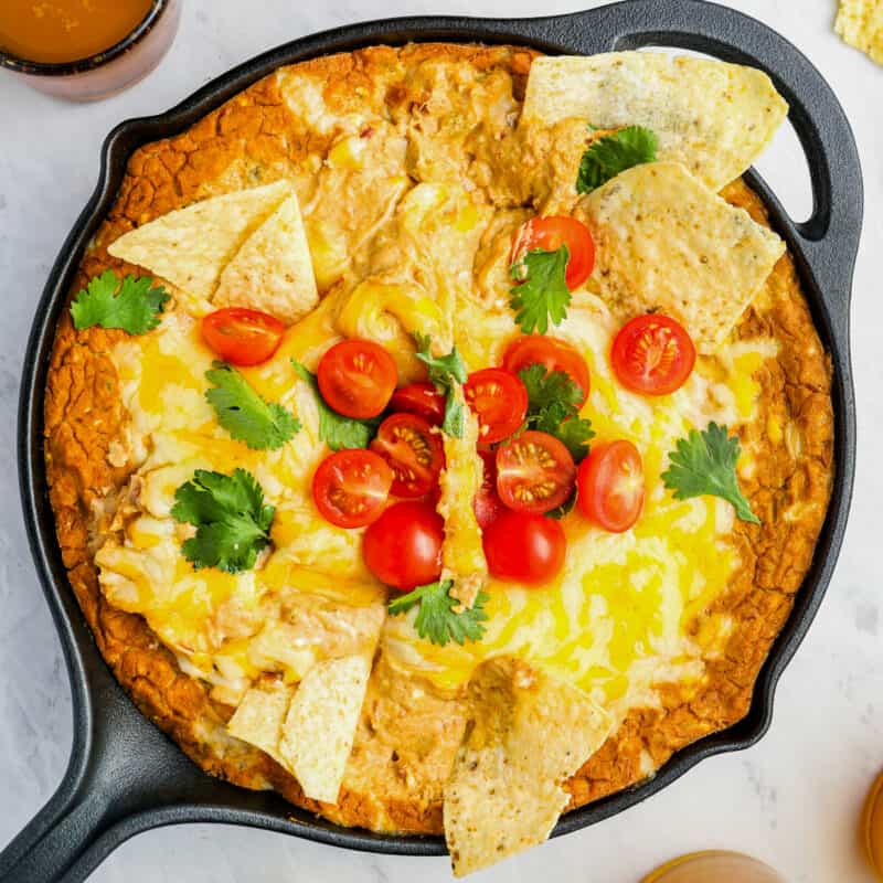 Cheesy Refried Bean Dip Recipe - The Cookie Rookie®