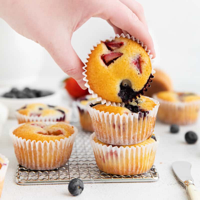 Mixed Berry Muffins Recipe - The Cookie Rookie®
