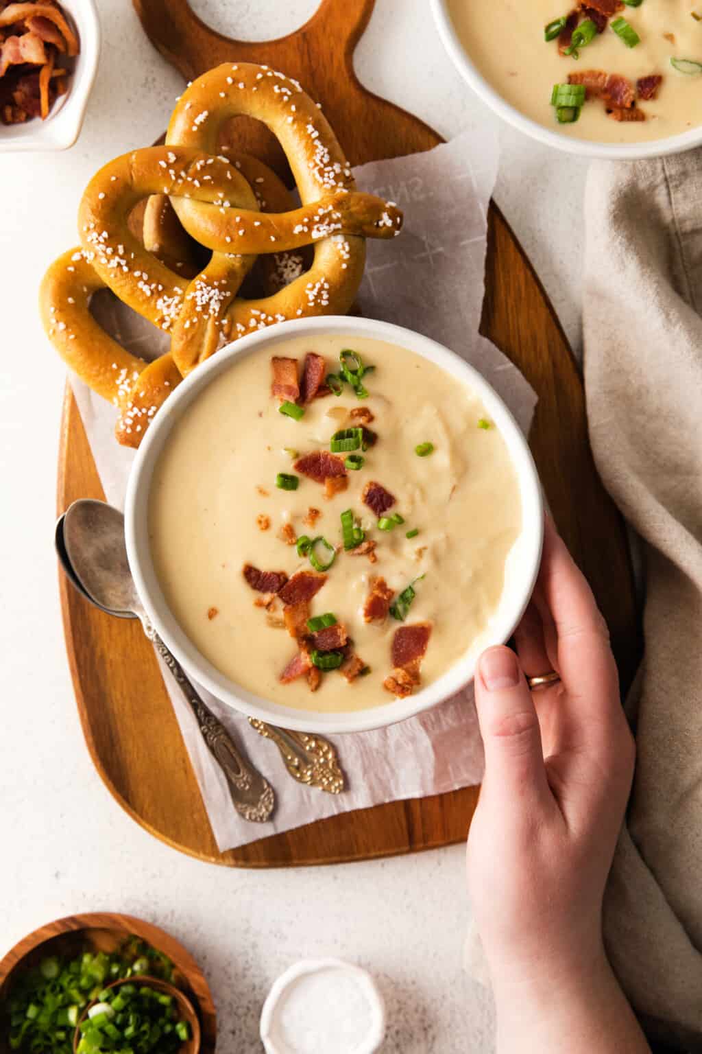 Bacon Beer Cheese Soup Recipe - The Cookie Rookie®