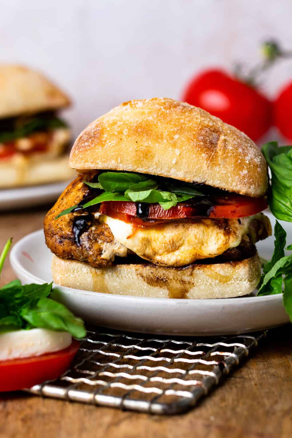 Stuffed Chicken Caprese Sandwich Recipe - The Cookie Rookie®
