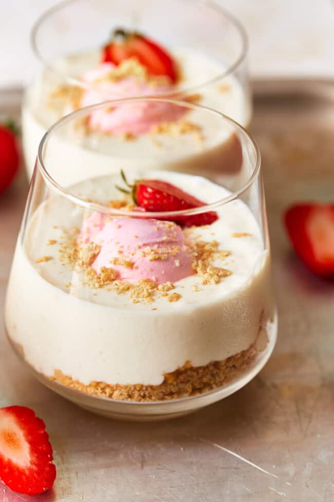 No Bake Cheesecake Cups Recipe - The Cookie Rookie®