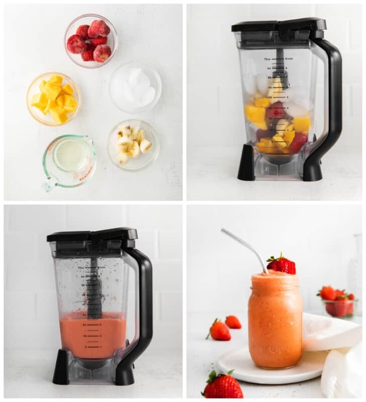 Strawberry Mango Smoothie Recipe - The Cookie Rookie®