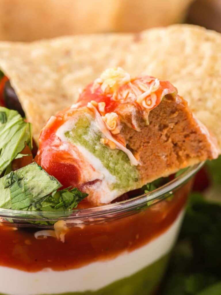 7 Layer Dip Cups Recipe - The Cookie Rookie®