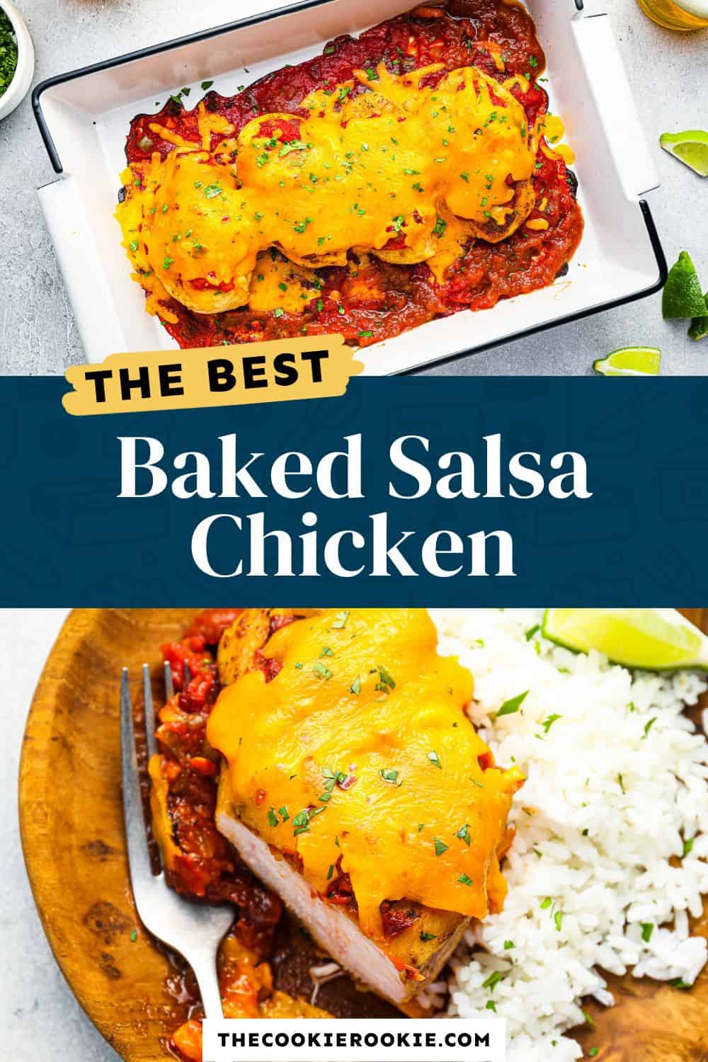 Baked Salsa Chicken Recipe - The Cookie Rookie®
