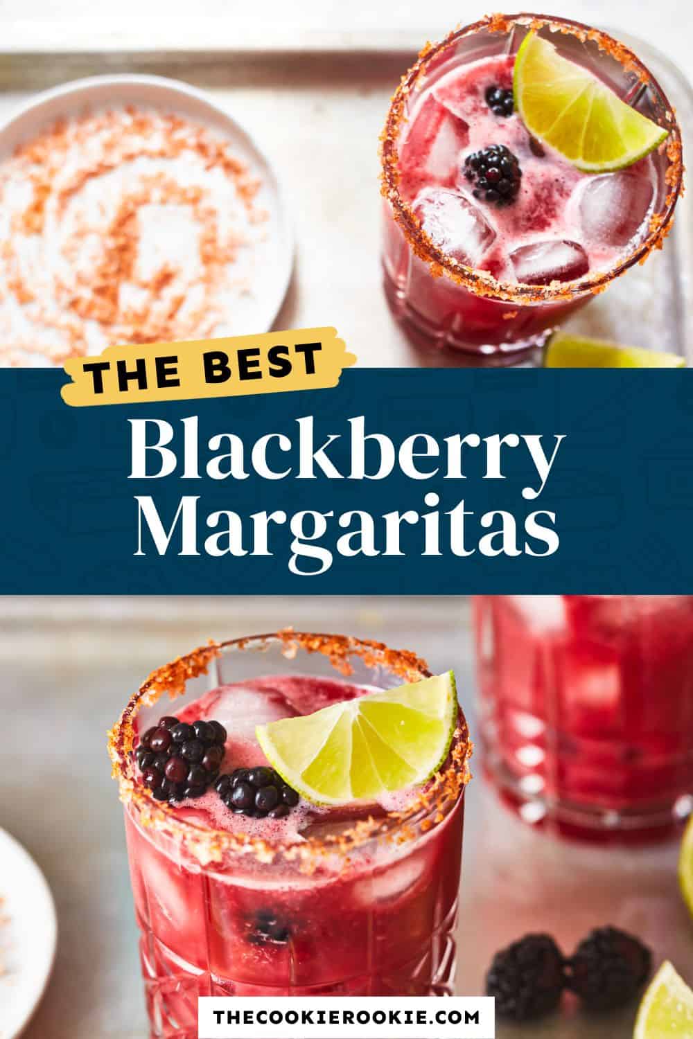 Blackberry Margaritas (Spicy Margarita Recipe) - The Cookie Rookie®