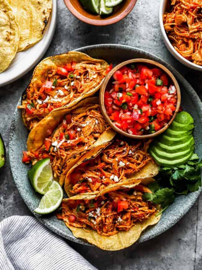 Instant Pot Chicken Tacos Recipe - The Cookie Rookie®