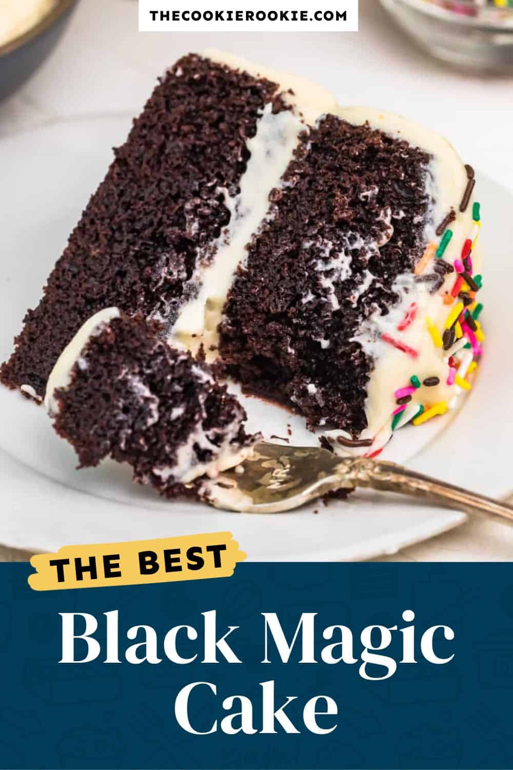 Black Magic Cake Recipe - The Cookie Rookie®